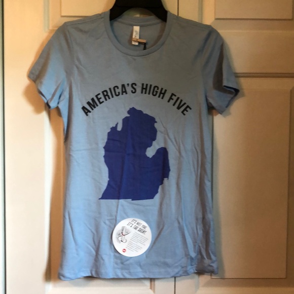 Tops | Michigan High Five Tee | Poshmark